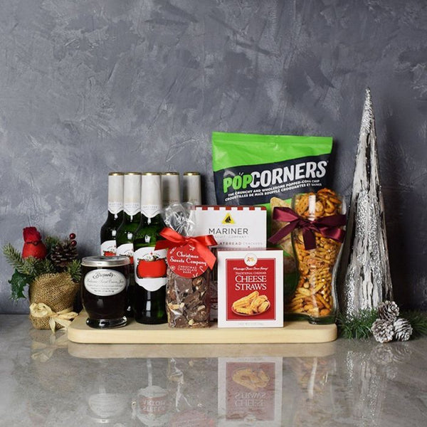 Holiday Beer & Snacks Gift Basket- Connecticut Baskets - Connecticut ...